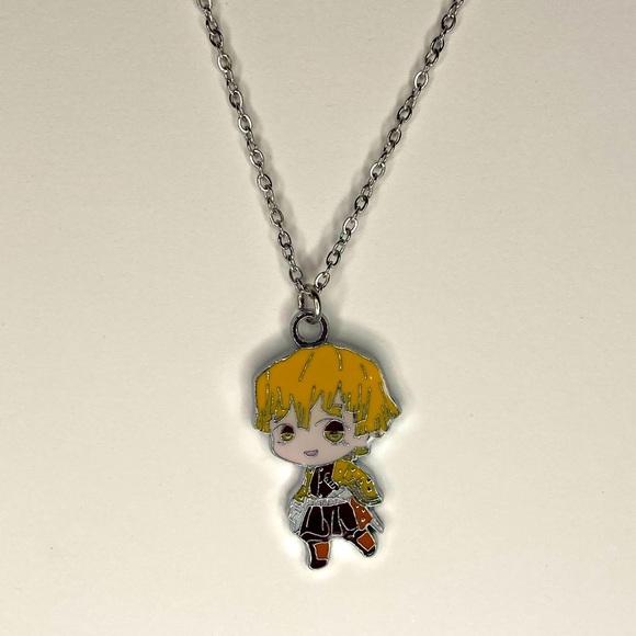 Jewelry | Handmade Demon Slayer Zenitsu Agatsama Necklace | Poshmark